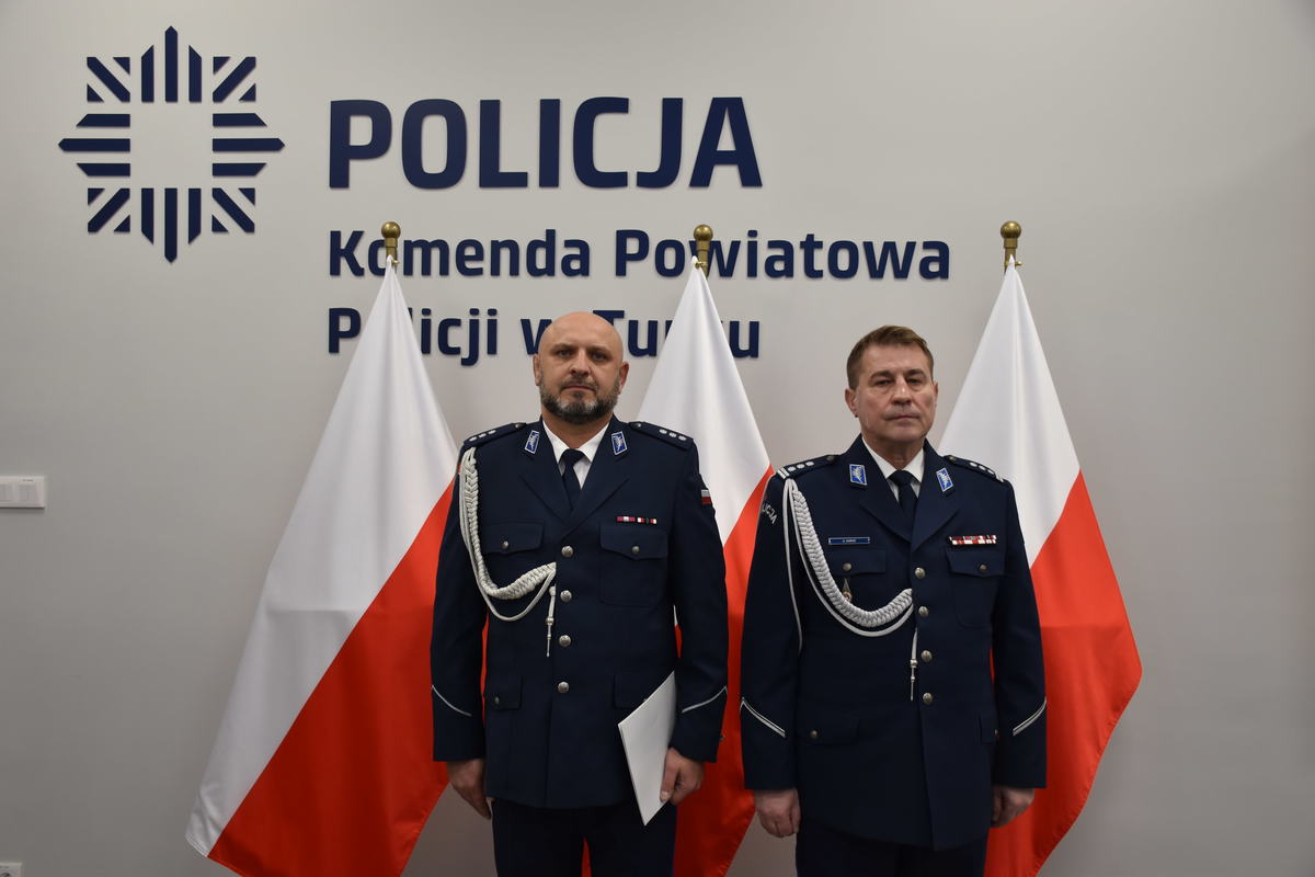 Zmiana na stanowisku I Zastępcy Komendanta Powiatowego Policji w Turku - Aktualności - KPP Turek